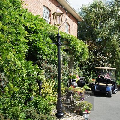 2.5m Copper Lincoln Swan Neck Lamp Post Set | eBay UK