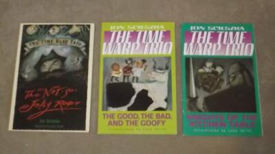 The Time Warp Trio Lot 3 Chapter Books Jon Scieszka Jolly Roger Goofy ...