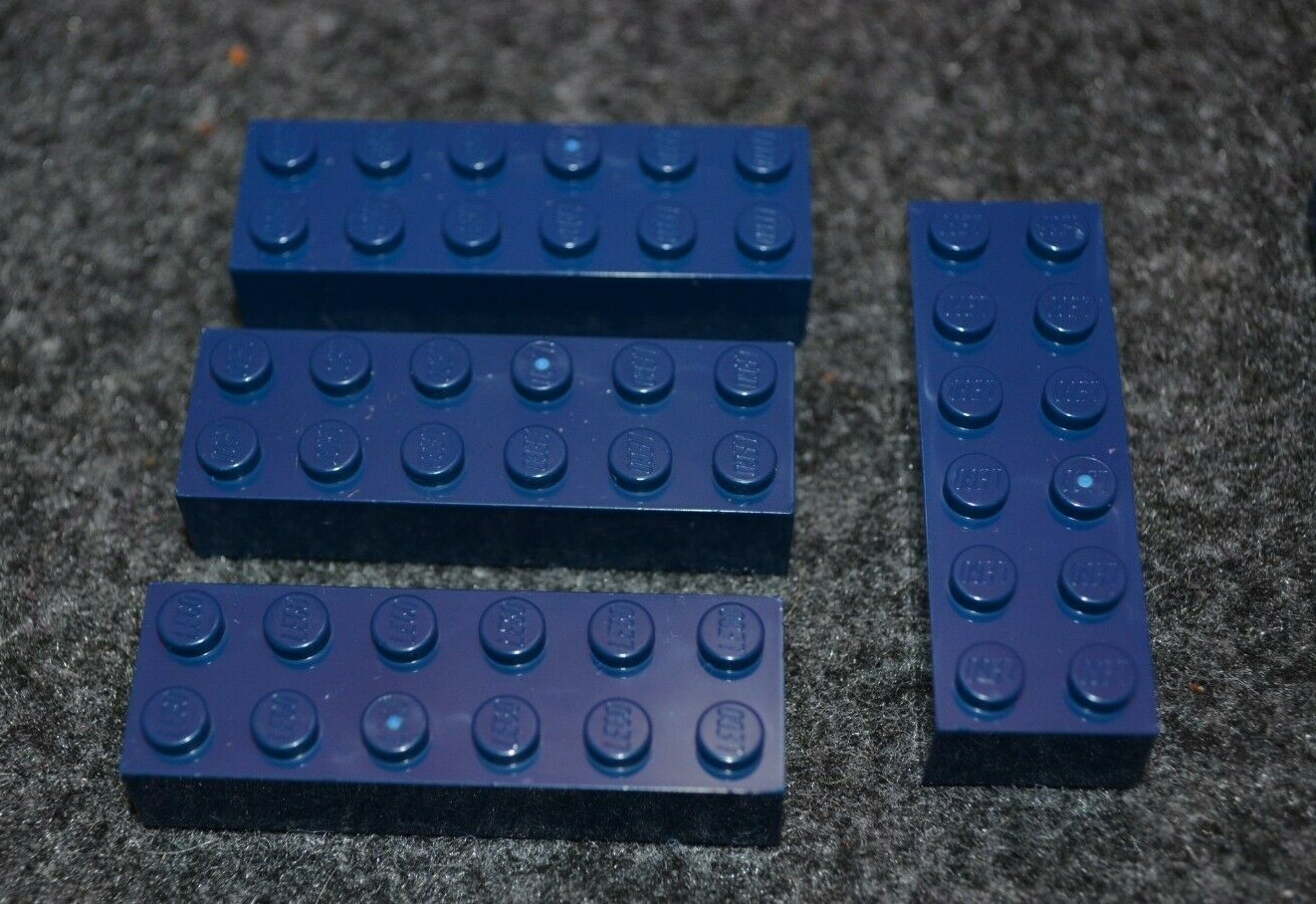 (4) 2x6 Dark Blue Long Beam Brick Bricks ~ Lego ~ NEW Castle | eBay