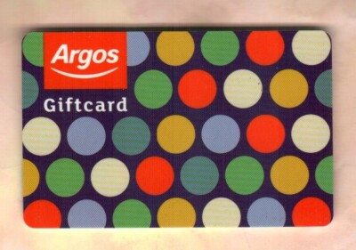 ARGOS ( UK ) Colorful Dots, Collectible Gift Card ( $0 ) | eBay