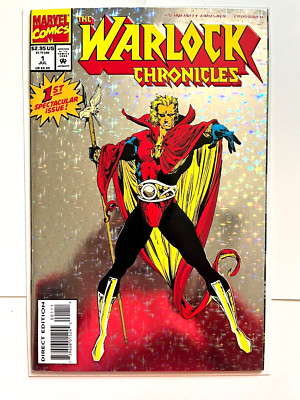 "WARLOCK CHRONICLES" LOT 2 ISSUES #1 (HOLOFOIL COVER) & #2 - HIGH GRADE MARVEL | eBay