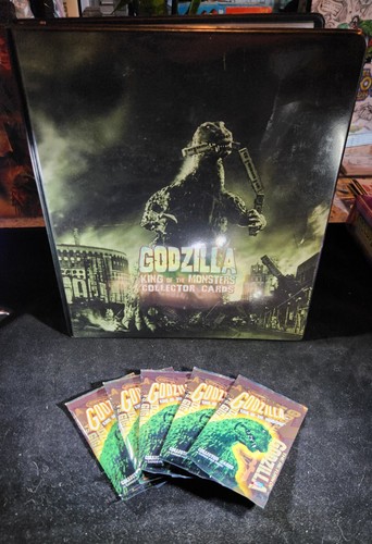 Godzilla Collector Cards - Lot of 5 Sealed Packs & Binder | eBay