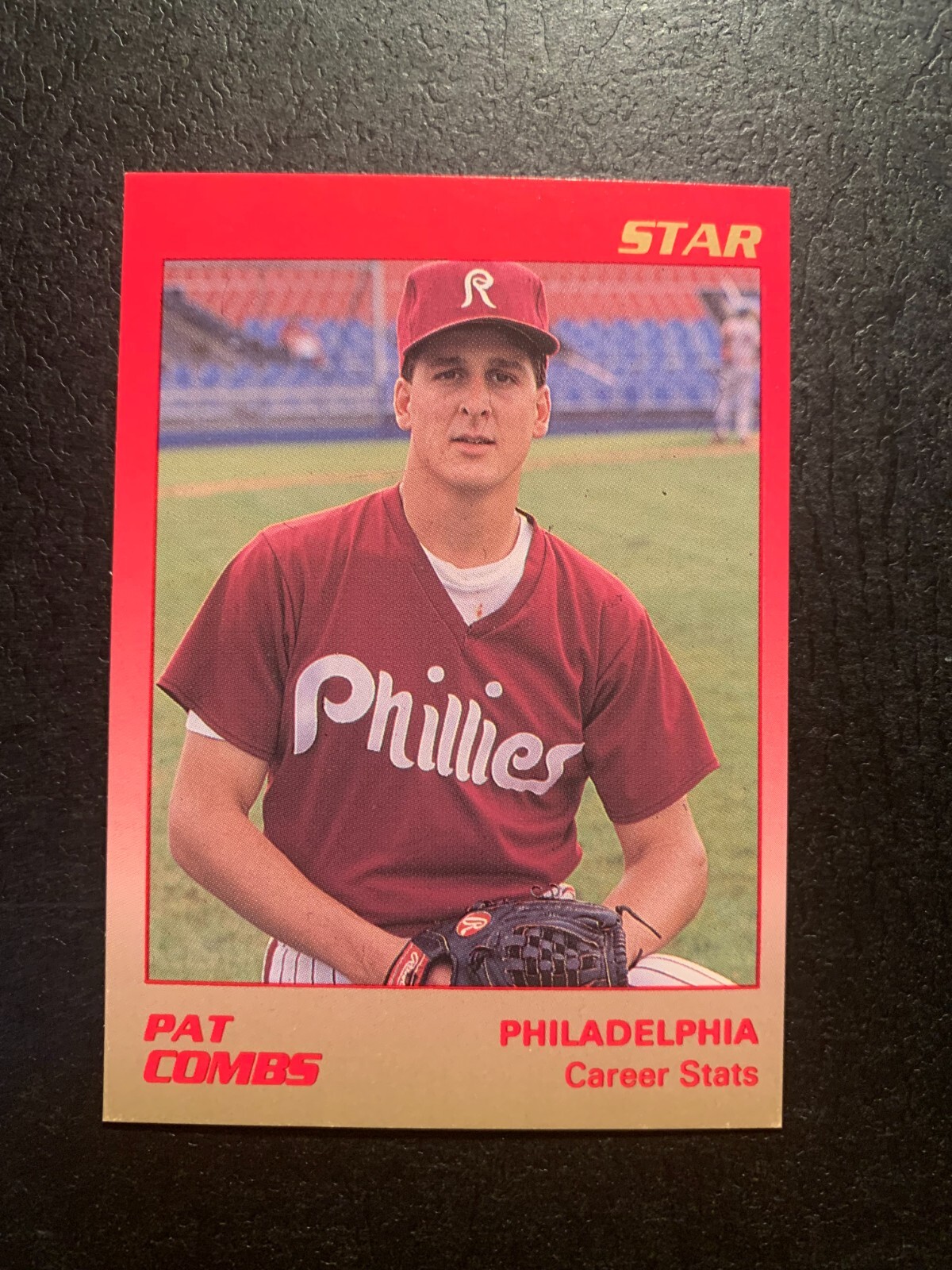 Pat Combs 1989 Star Co. Career Stats Card #11 Philadelphia Phillies | eBay