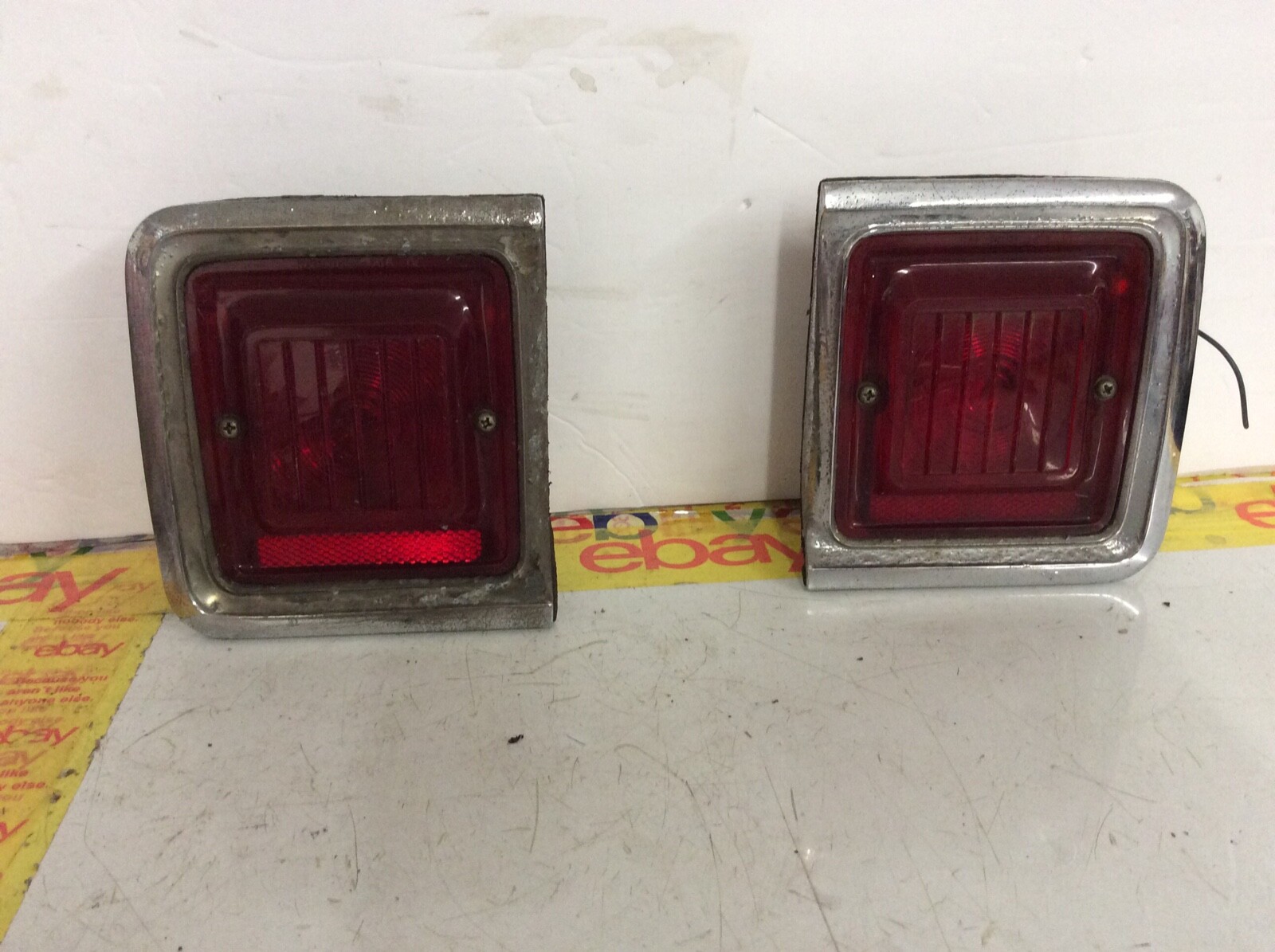 1966 OEM 66 Rambler American Wagon Tail Light Set 3552553 3552552 | eBay