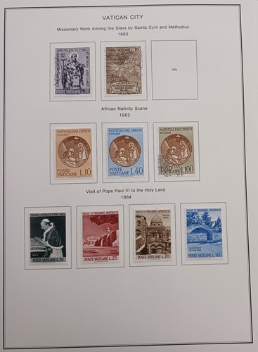 VATICAN - 1963 - 64 - LOT OF STAMPS ON ALBUM PAGE - USED & MH | eBay