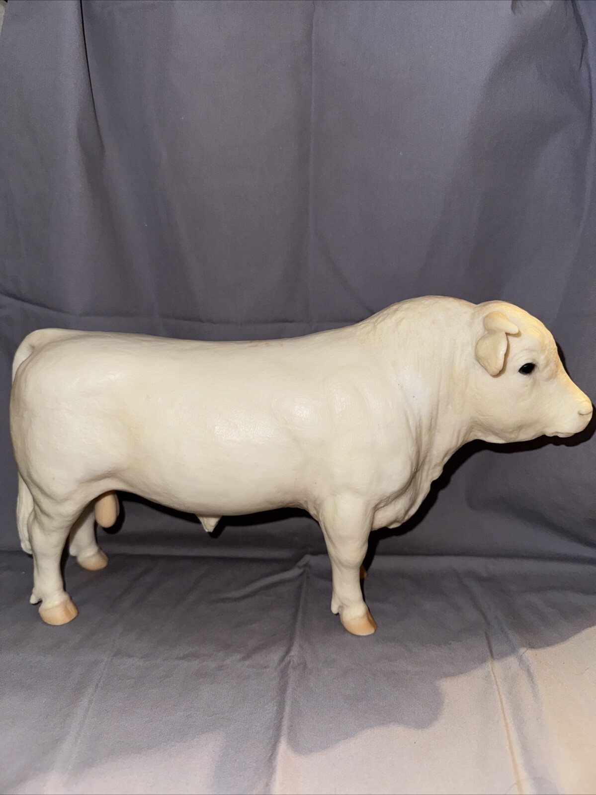 Breyer White Charolais Bull #360 Large Excellent 12 1/2" x 7 1/2" | eBay