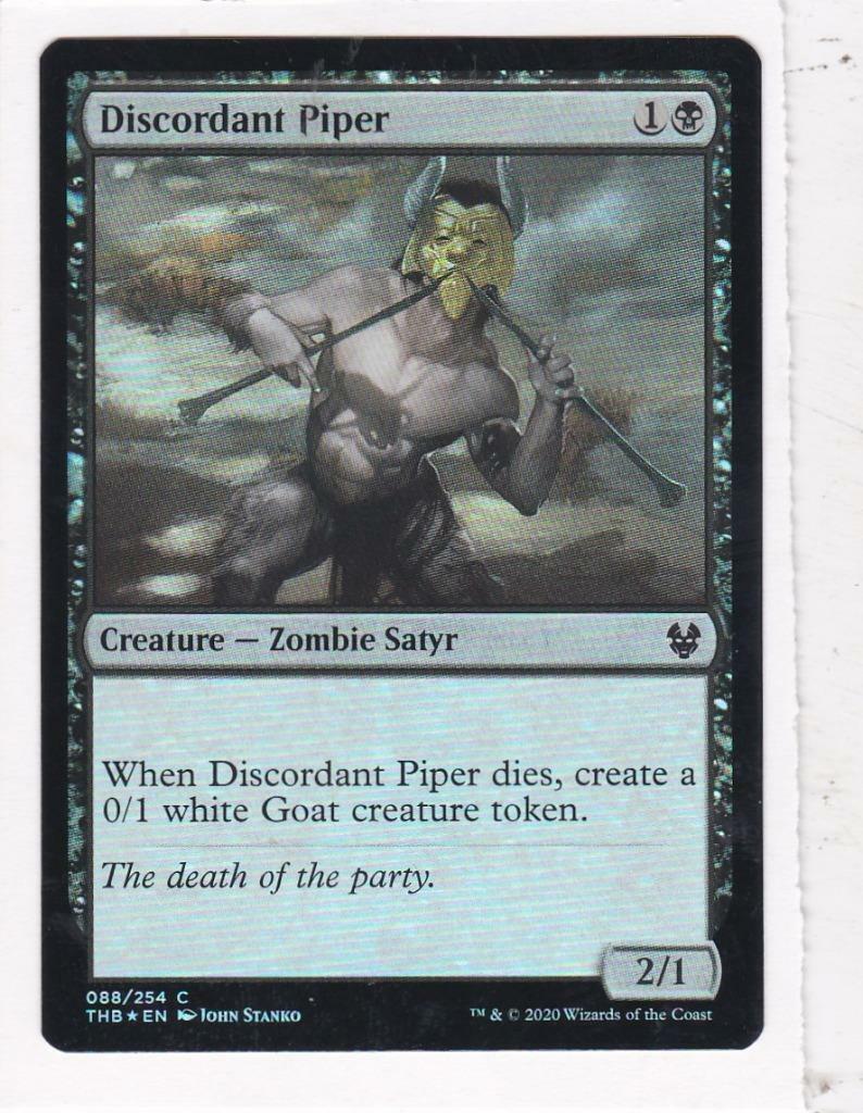 MTG ~ Theros Beyond Death - Discordant Piper *Foil* | eBay