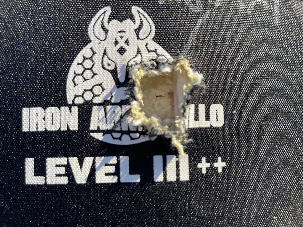 IRON ARMADILLO® Level III++ Ceramic Rifle Armor Plate 10x12 stop .30-06 ...