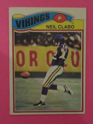 1977 Topps, Minnesota Vikings - NEIL CLABO | eBay