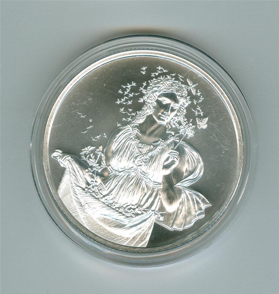 INTAGLIO MINT 2023 THE FOUR SEASONS-SPRING 1 OZ .999 HIGH RELIEF SILVER ...