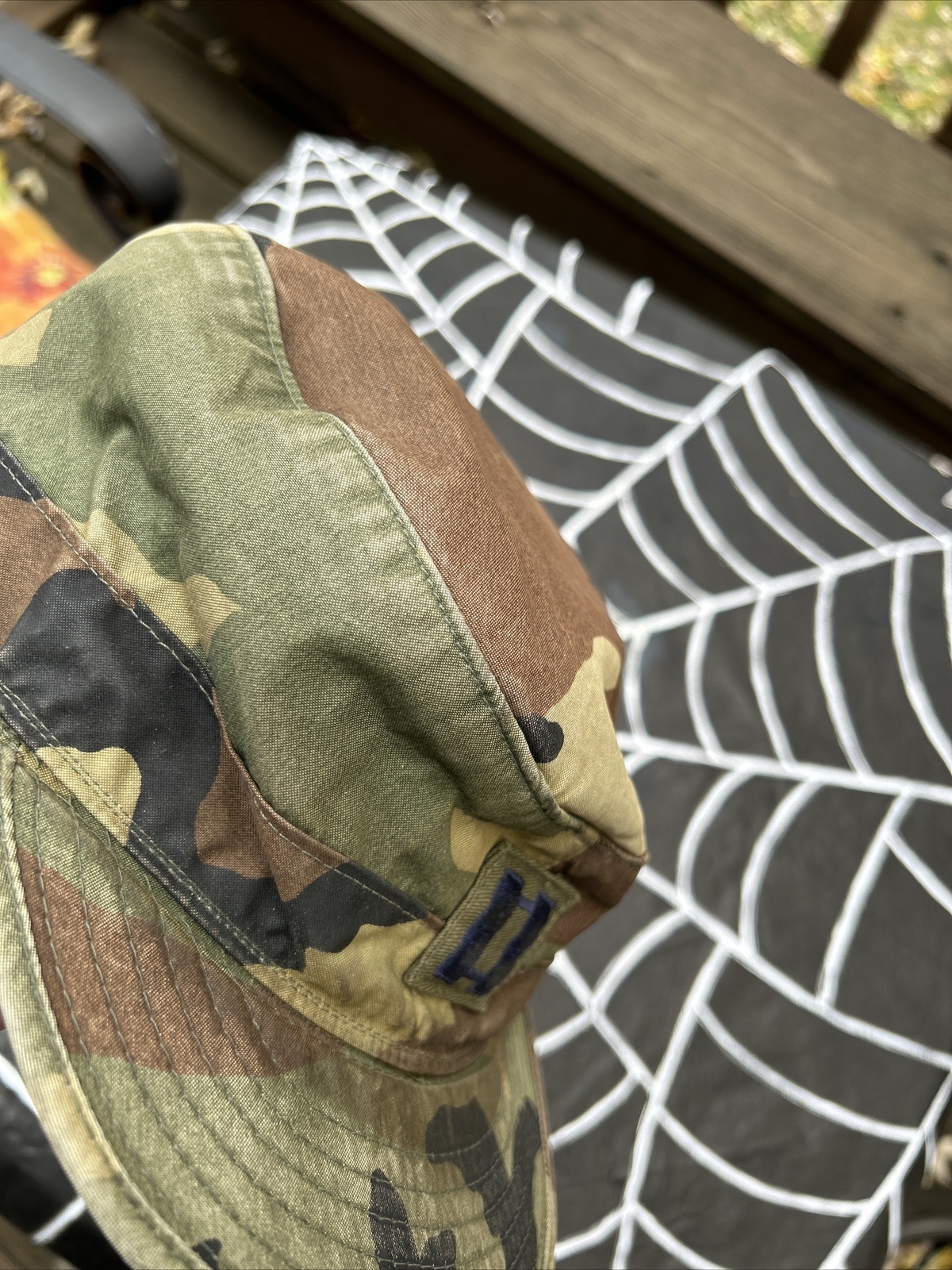 2nd Lieutenant US ARMY WOODLAND CAMO PATROL CAP HAT, … - Gem