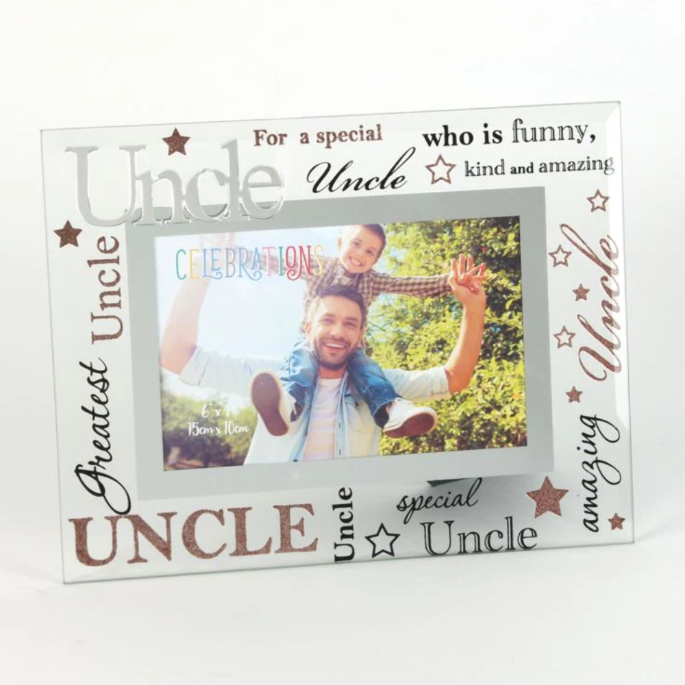 Uncle 3D Word Glass & Mirror 6x4 Photo Frame | eBay