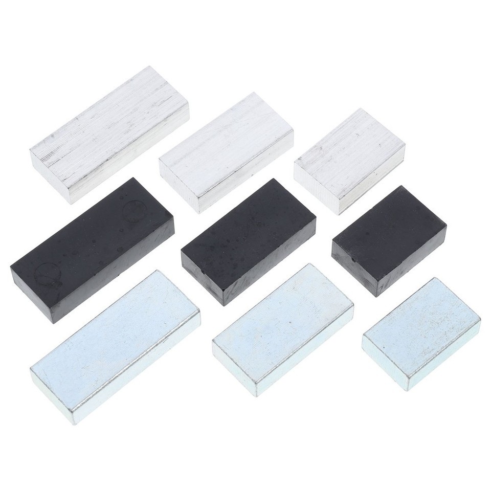 9 Pcs Stamping Metal Blocks Aluminum Element Cubes Iron Chemical | eBay ...