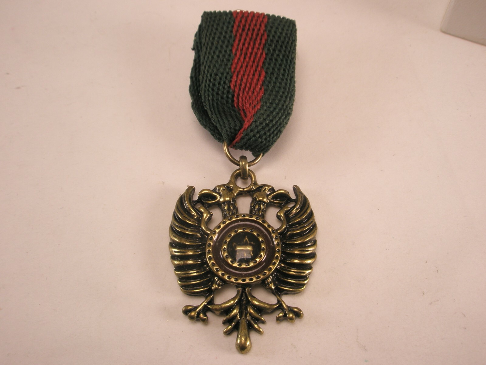 2 Headed Eagle Medal Badge Vintage Tie Tack/Lapel Pin… - Gem