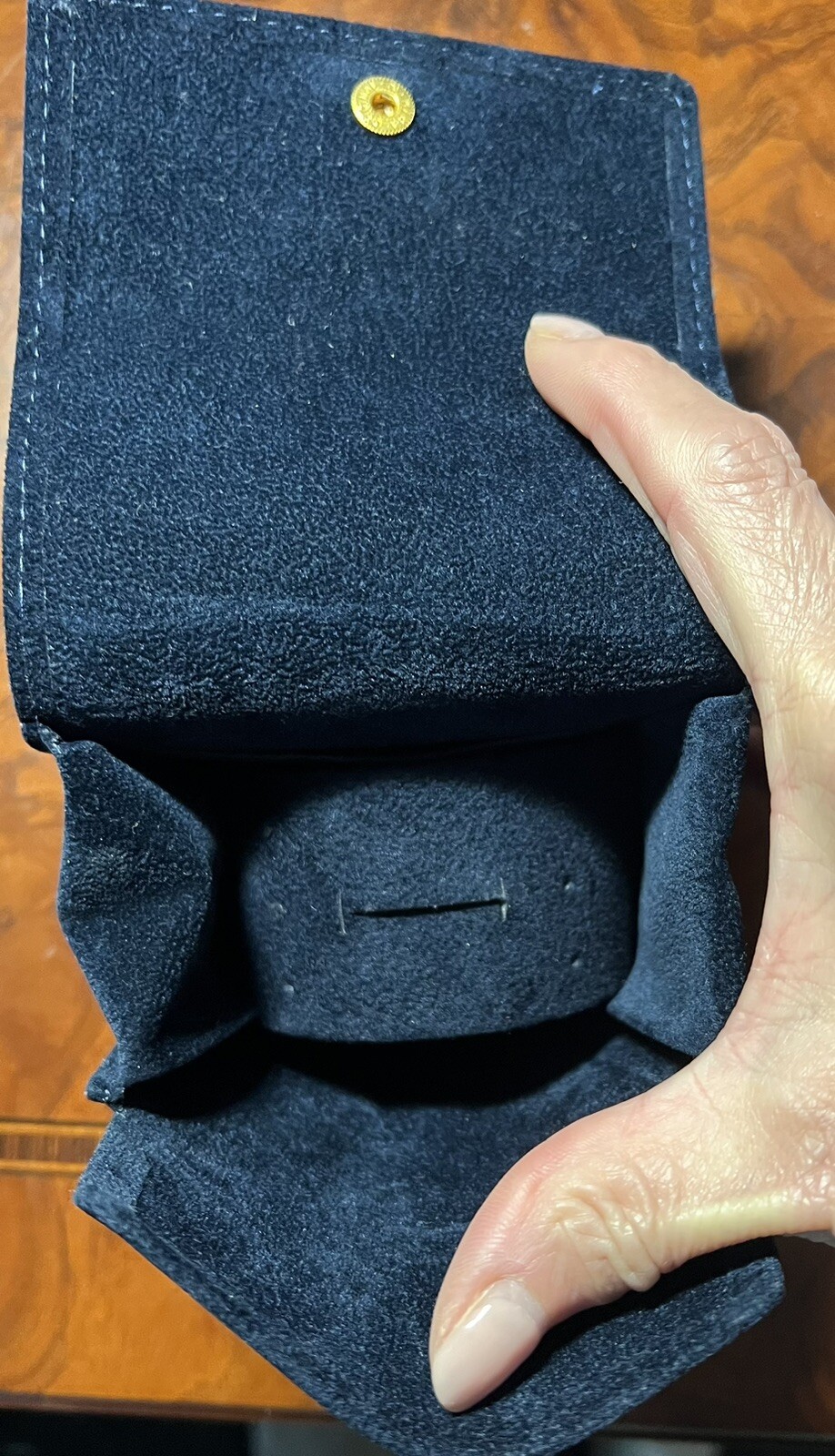 Black Jewelry and Watch velvet pouch Soft Box Snap Button New | eBay