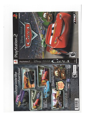 Disney Cars PS2 ARTWORK ONLY Authentic Original | eBay