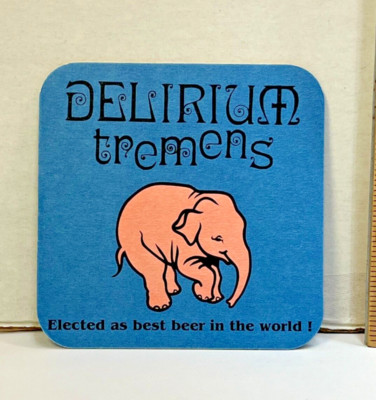 Belgium Beer Huyghe Delirium Tremens Pink Elephant - Coaster - Lot of 2 ...