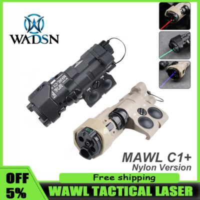 WADSN MAWL C1+ Red Green Blue IR Laser Sight White LED Strobe ...