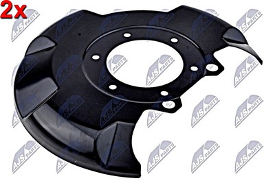 2x Brake Disc Splash Panel Front Left Right For VW Caddy I Golf Mk1 74 ...