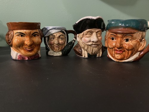 4 Lot Toby Face Jugs Mugs Minis Vtg Made In Japan Ceramic | eBay