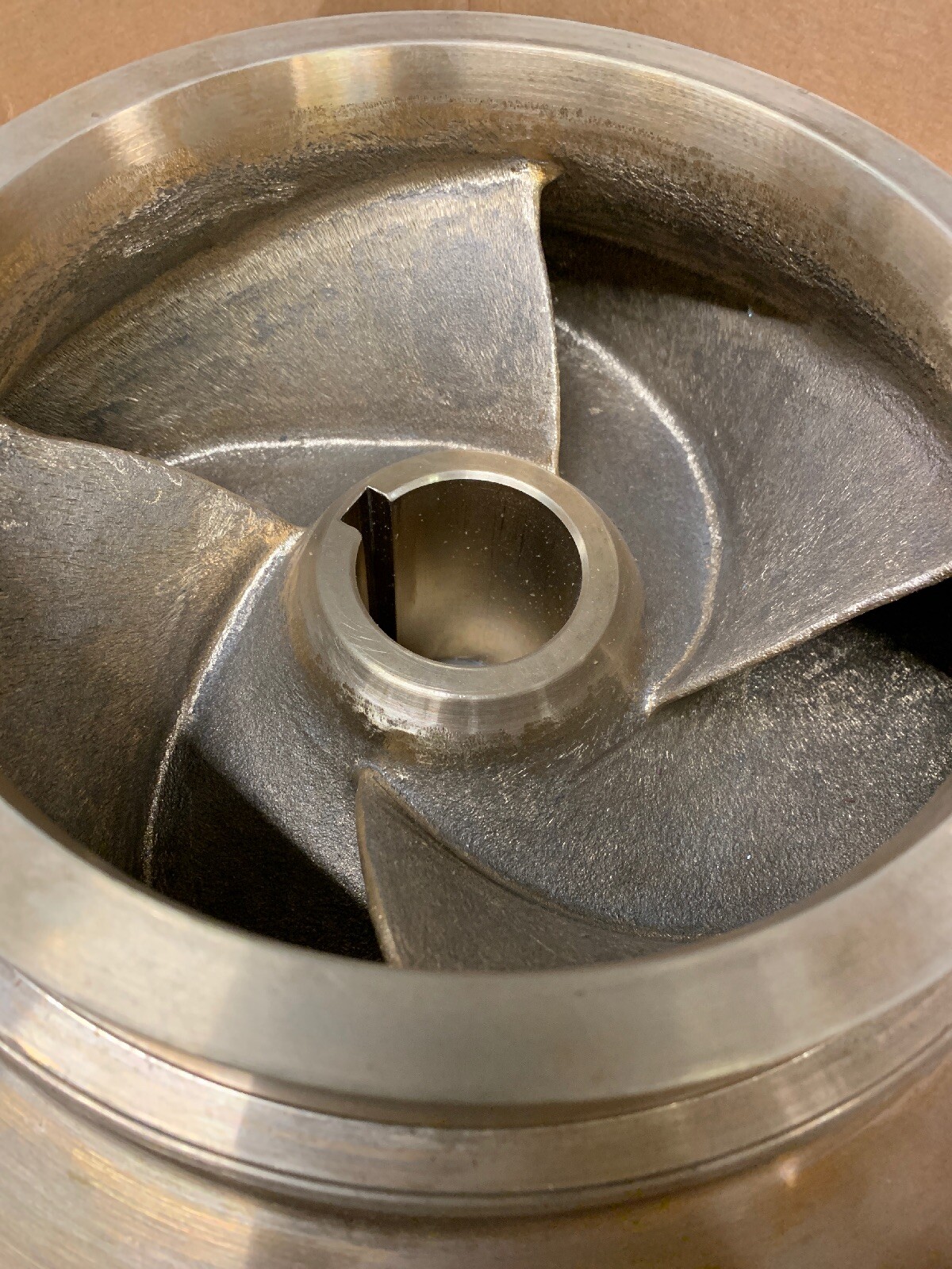Flowserve Ingersoll Dresser Pump Impeller 20APK3AX1 15” Diameter Brass ...