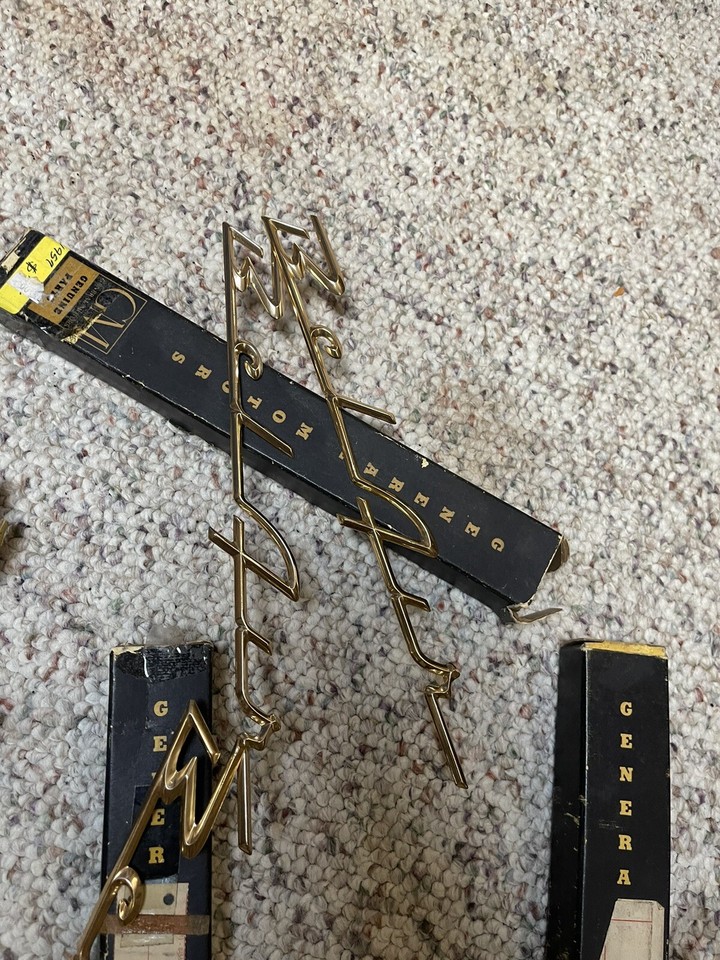 NOS 1957 Chevrolet Belair Gold Scripts 4692821 | eBay