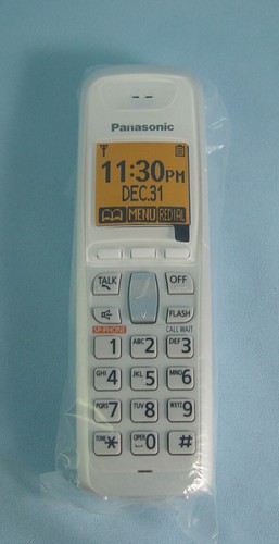 NEW Panasonic KX-TGA642 - Cordless Expansion Handset, Clip WHITE | eBay