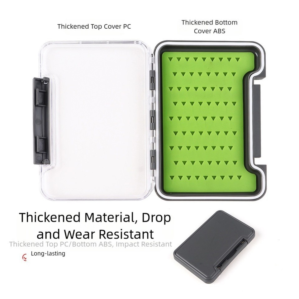 Compact Fishing Container Fly Tackle Storage Long Lasting Case For Fly ...