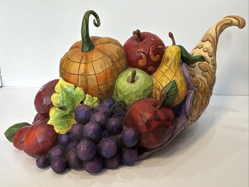 Jim Shore Cornucopia Horn of Plenty Figurine 2007 Fall Harvest ...