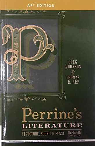 PERRINE'S LITERATURE:STRUCTURE...AP - Hardcover, by Greg Johnson ...