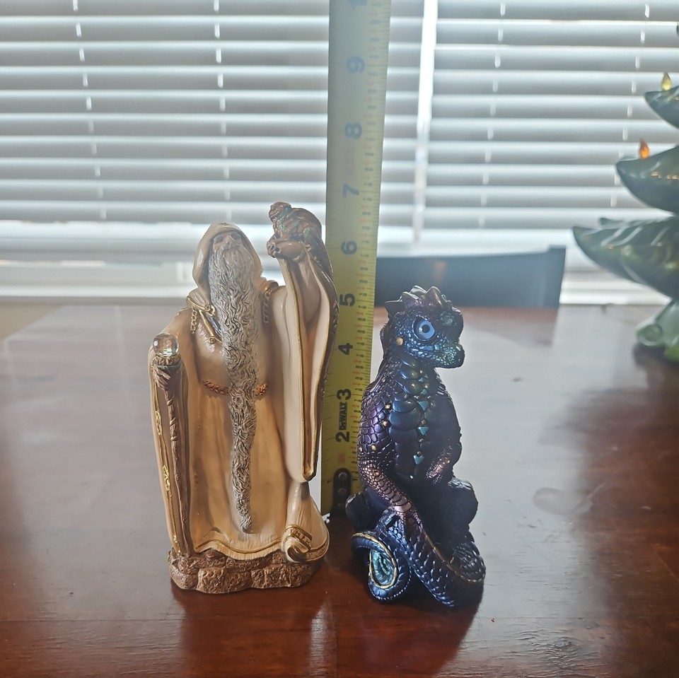 Windstone Editions 5.75 inch Peacock Blue Male Dragon + Windstone ...