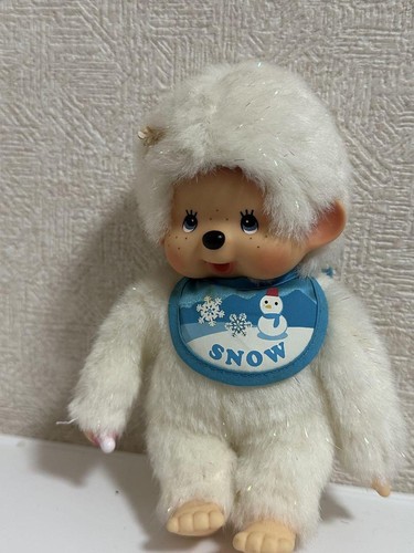 Sekiguchi Monchichi Winter Limited White Plush Used Japan Collectible ...