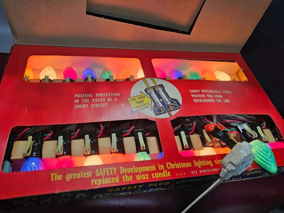 Vintage Noma Santa Lite Safety Plug Christmas Light GE inside 25 Store ...