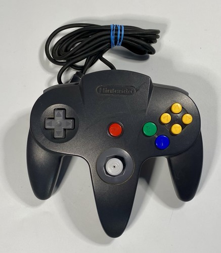 Official Nintendo 64 Controller OEM N64 Black Tested & Works, Tight ...