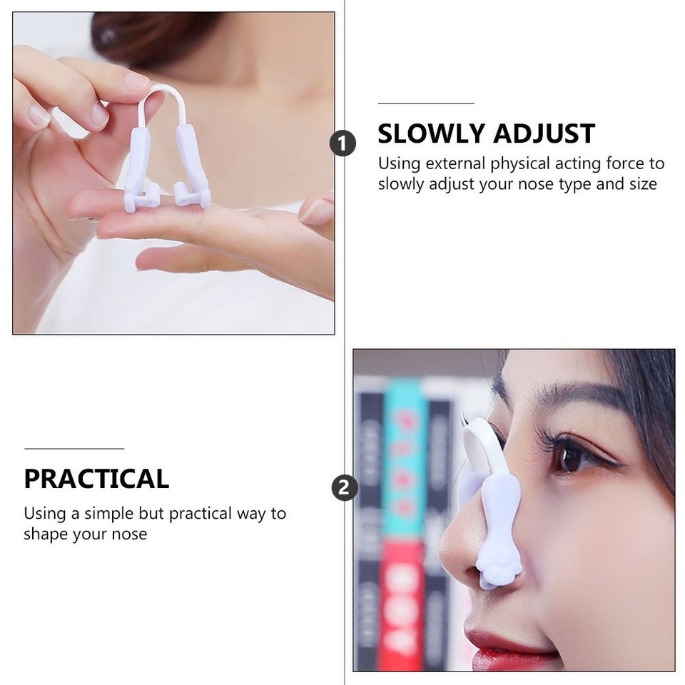 2 Pcs Nose Clips Silicone Nose Shaper Clips Beauty Tools for Sleeping ...