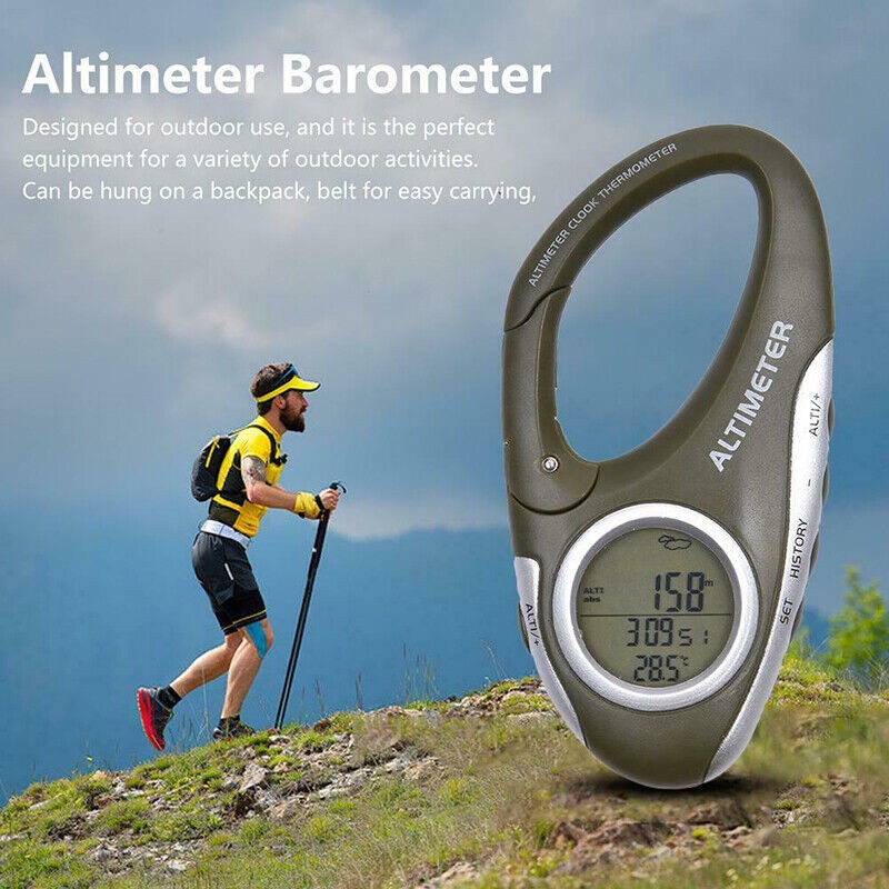 Hiking Mountaineering Digital Altimeter Barometer with Thermometer ...