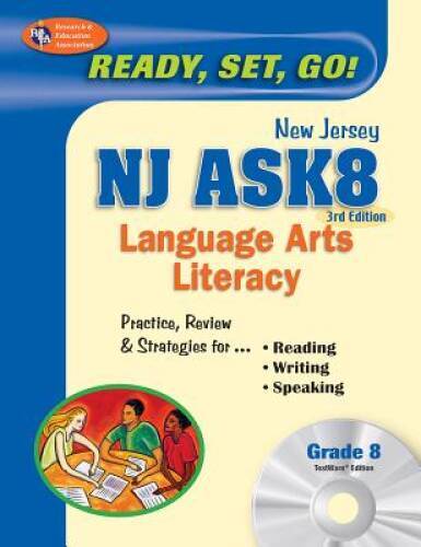 NJ ASK8 Language Arts Literacy w CD-ROM (New Jersey ASK Test - VERY ...