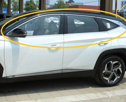 Window Frame Trim Chrome Cover For Hyundai Tucson 2021-2025 12 PCS S ...