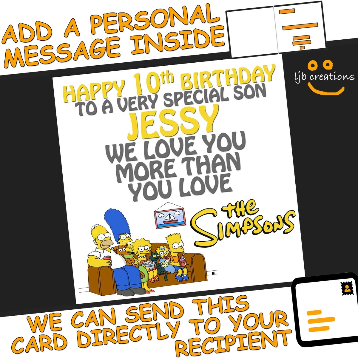 Happy Birthday Simpsons Card