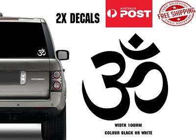 OM HINDU SHIVA Sign Decal for Windshield Boot Ute Decal Car Sticker | eBay