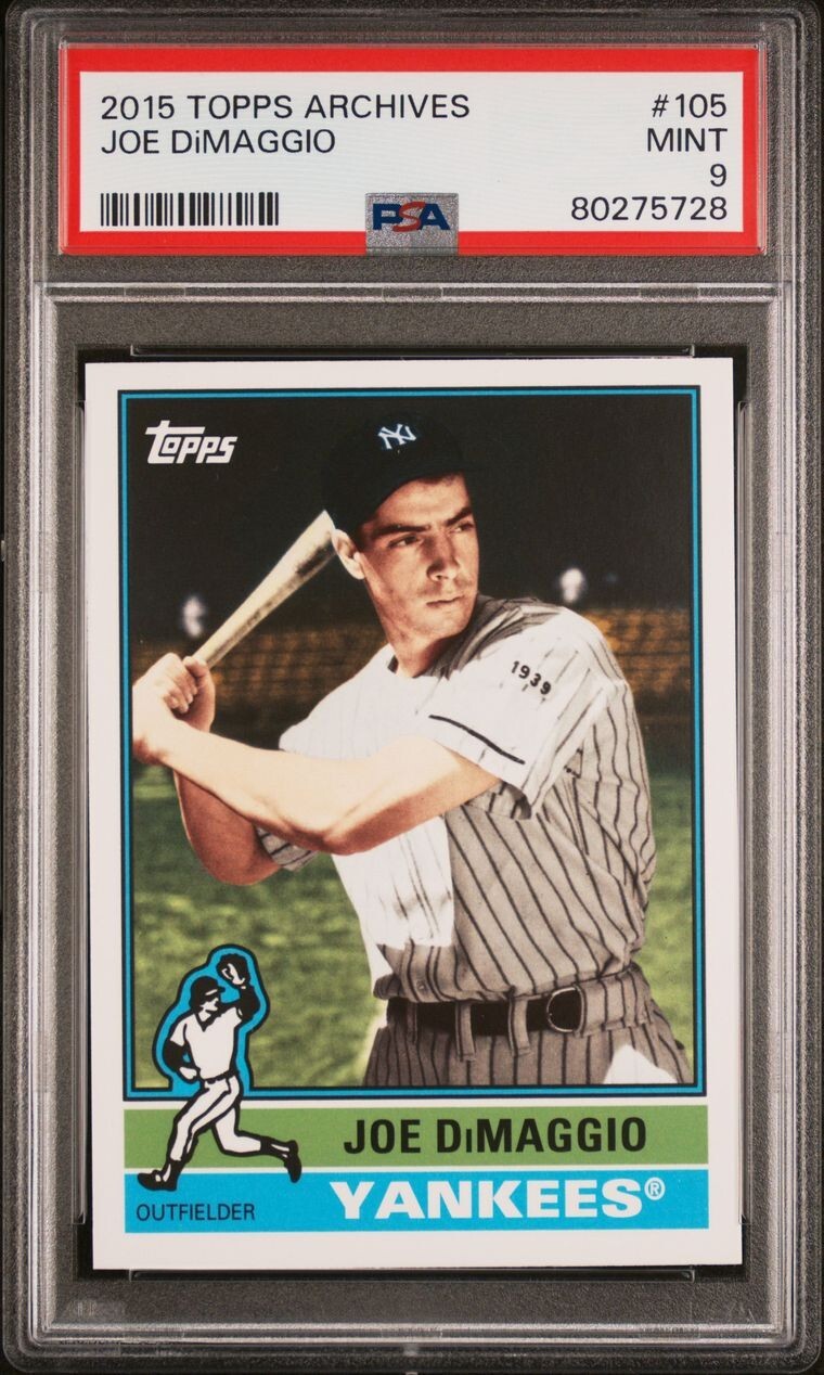 2015 Topps Archives Baseball Joe DiMaggio Card #105 PSA Mint 9 | eBay