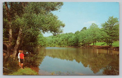 Postcard Sand Spring Lake Camping Hickory Run State Park Pocono ...