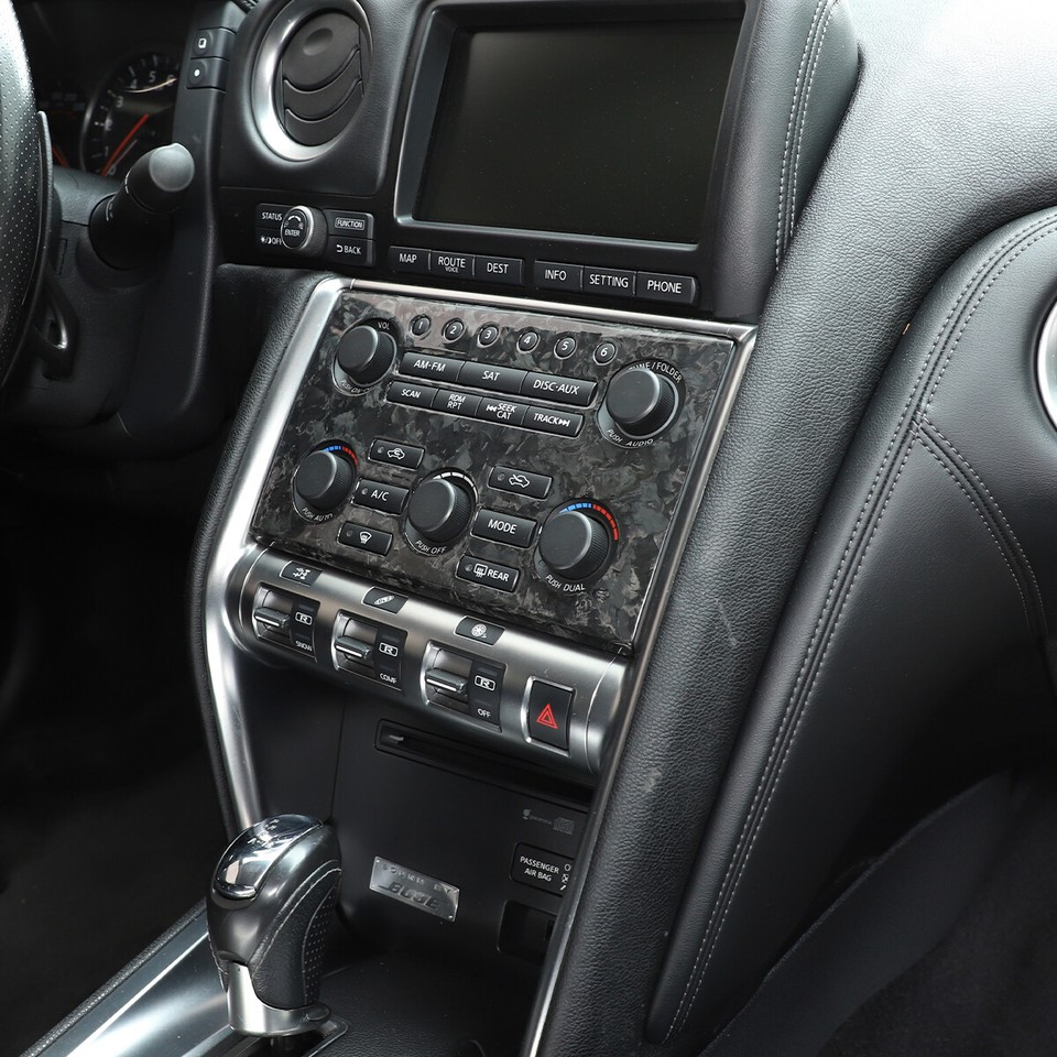 Forged Pattern Dashboard Control Panel Cover Trim For Nissan GTR R35 ...
