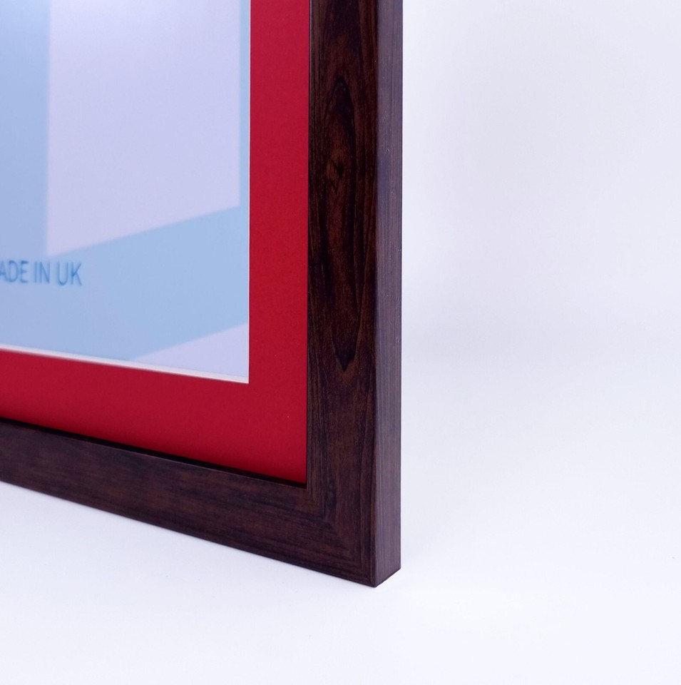 Photo Picture Frame 20mm Black White Oak Walnut 9x9 9x10 9x11-9x20 ...