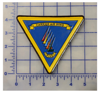 NAVY CVW-5 CARRIER AIR WING COLOR LEATHER PATCH | eBay