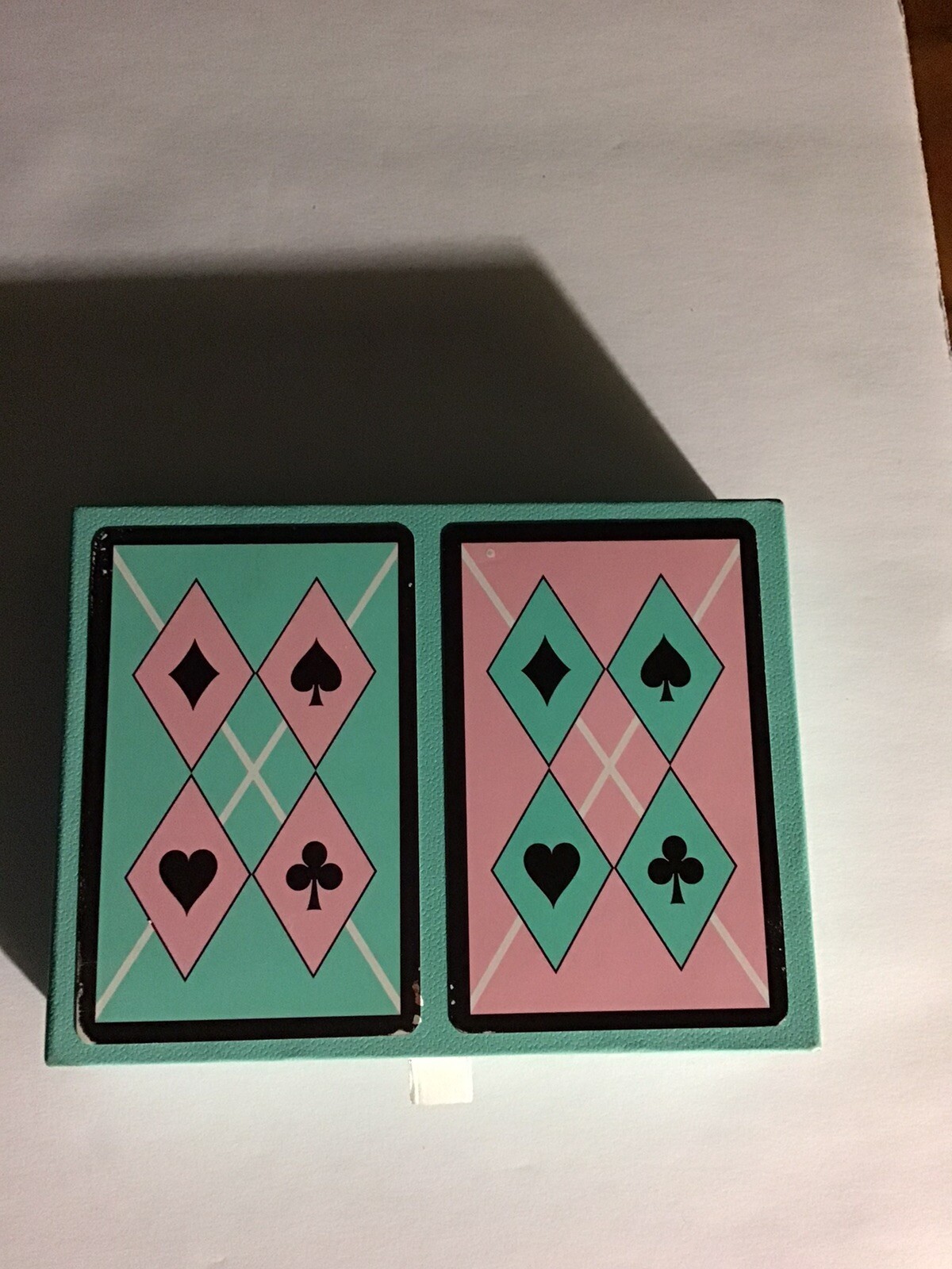 TIFFANY & Co. Playing Cards Authentic Pink and blue Diamond Design Flaw ...
