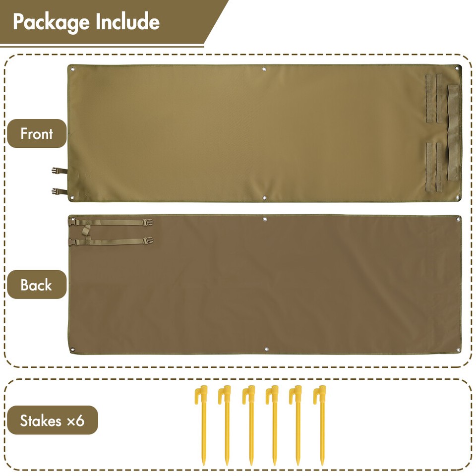 Portable Shooting Mat Large Tactical Prone Pad Roll Up Waterproof ...
