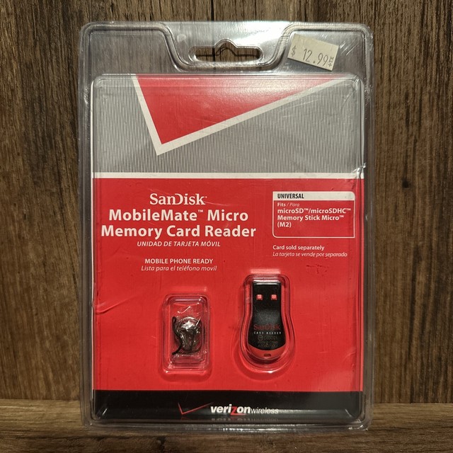 Verizon Wireless SanDisk MobileMate Micro Memory Card Reader for sale ...