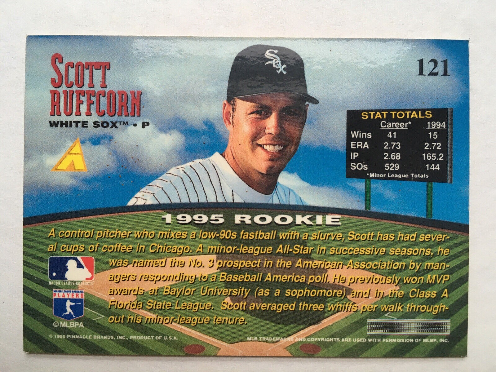 Scott Ruffcorn 1995 Pinnacle Zenith Edition Rookie Card #121 | eBay