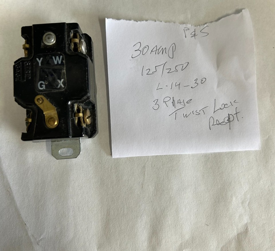 Pass & Seymour 30amp twist lock 3 phase L14-30 RECEPTACLE | eBay